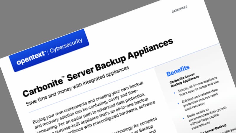 Explore Advanced Data Solutions with Carbonite Appliances